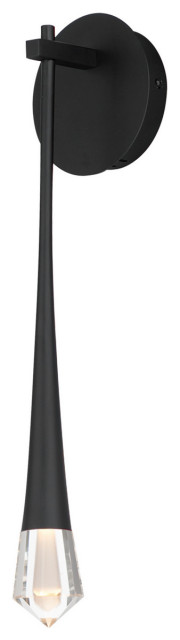 Pierce LED Wall Sconce, Black - Transitional - Wall Sconces - by ...
