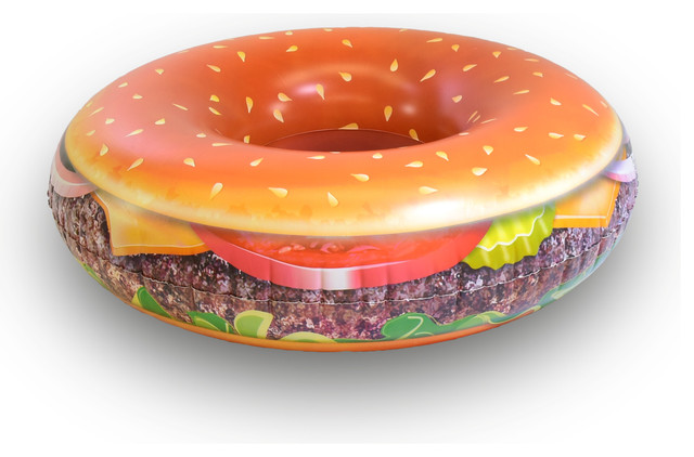 GoFloats Cheeseburger Party Tube - Contemporary - Pool Toys And Floats ...