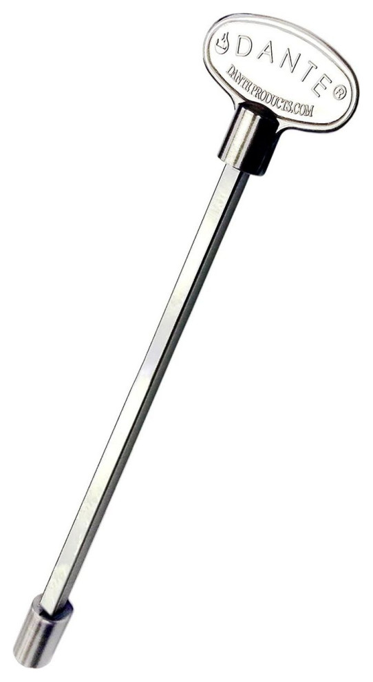 Dante 12" Universal Gas Valve Key Chrome - Modern - Fireplace ...