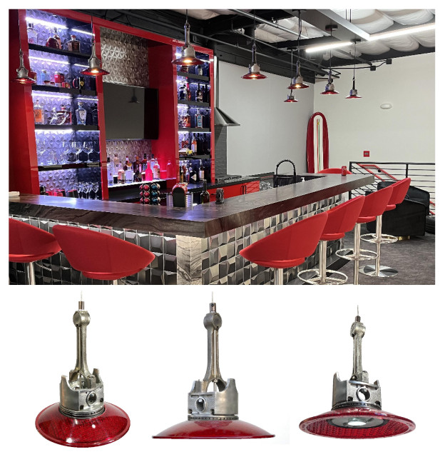 Piston Pendant Trafficlight Lens - Contemporary - Pendant Lighting - by ...