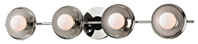 4-Light LED Bath Bracket Polished Nickel 4-Light LED Bath Bracket ...