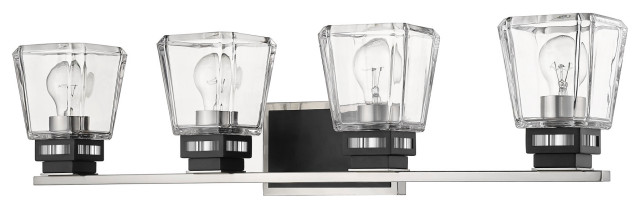 Z-Lite 474-4V Jackson 4 Light 33"W Bathroom Vanity Light - Transitional ...