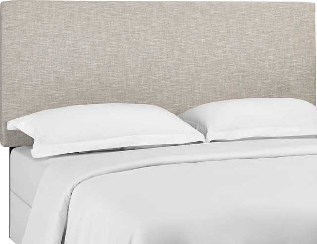 Taylor Full / Queen Upholstered Linen Fabric Headboard - Transitional ...