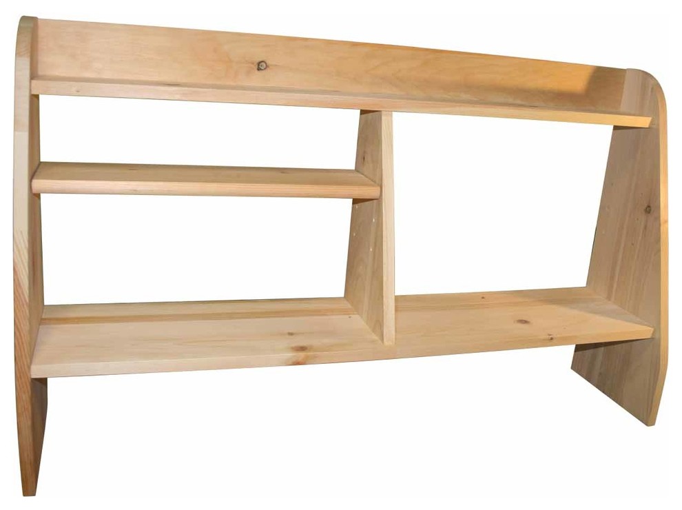 Computer Shelves Unfinished Pine Wood Shelf Kit - Transitional - Desks ...