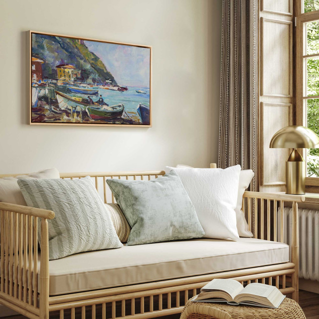 "Rustic Italian Whimsy Village" - A Touch of Mediterranean Charm, 8" x ...