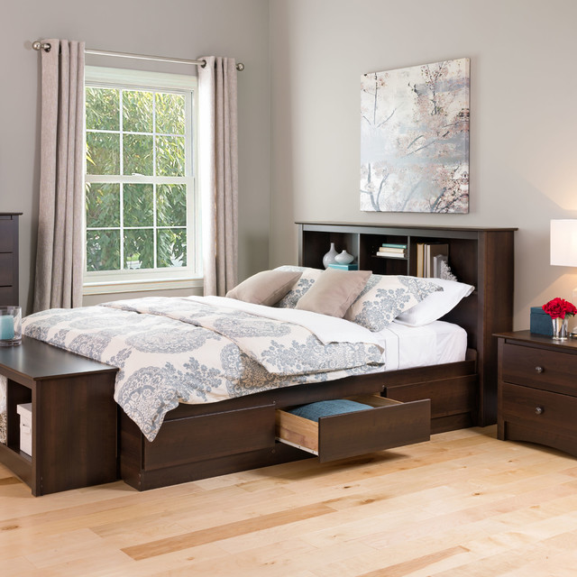 Full Storage Bed with Drawers - Transitional - Panel Beds - by ...