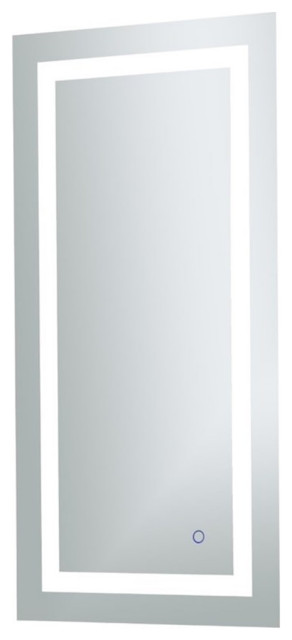 Elegant Decor Helios 30" x 18" Hardwired LED Bathroom Mirror with Touch ...