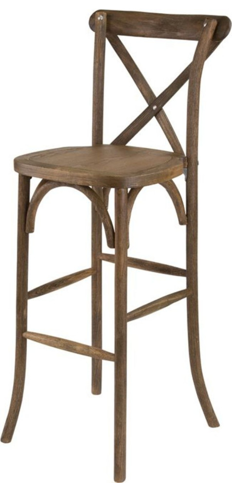 Bellevue FFIF25382 18"W Rustic Farmhouse Bar Stool - Bar Stools And ...