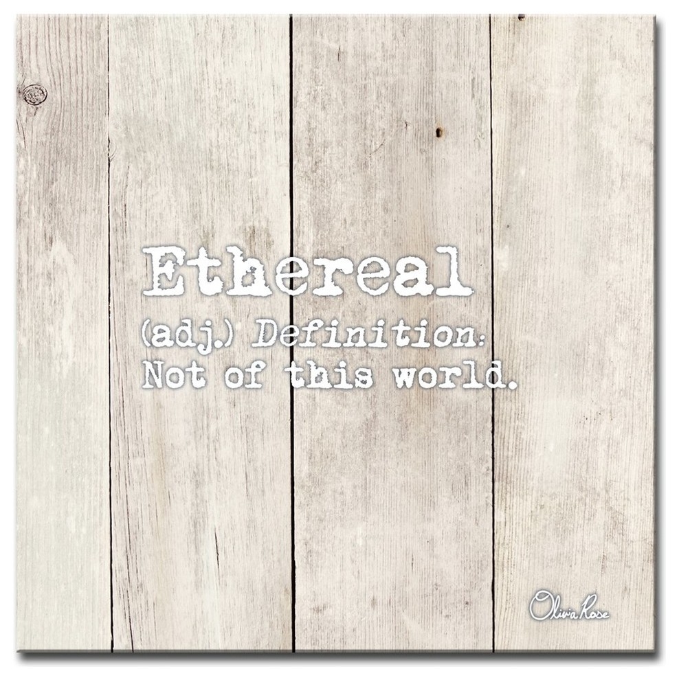 Ready2HangArt 'Define Ethereal' Inspirational Canvas Art by Olivia Rose ...