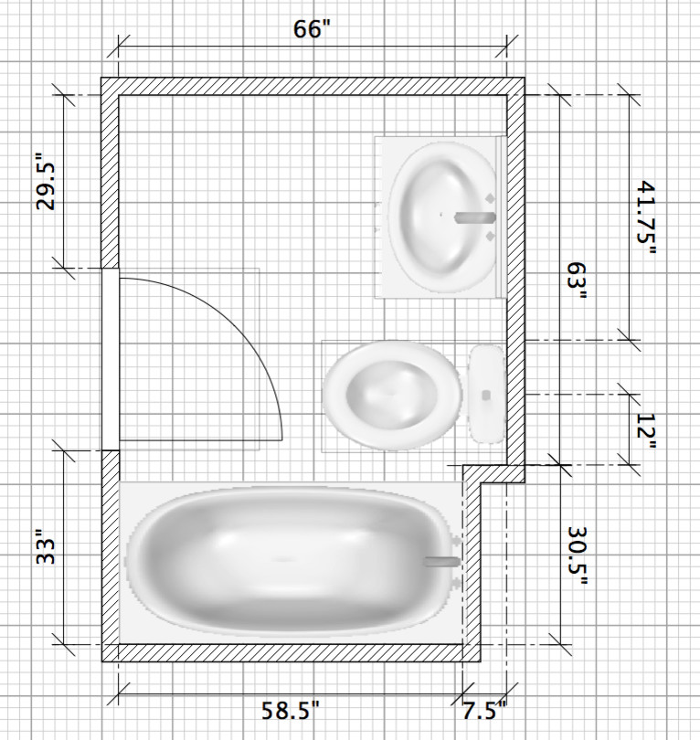 Minimum distance of wall light sconces from the mirror