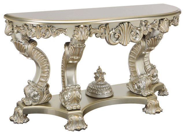 Traditional Sofa Table, Antique Gold - Victorian - Console Tables - by ...
