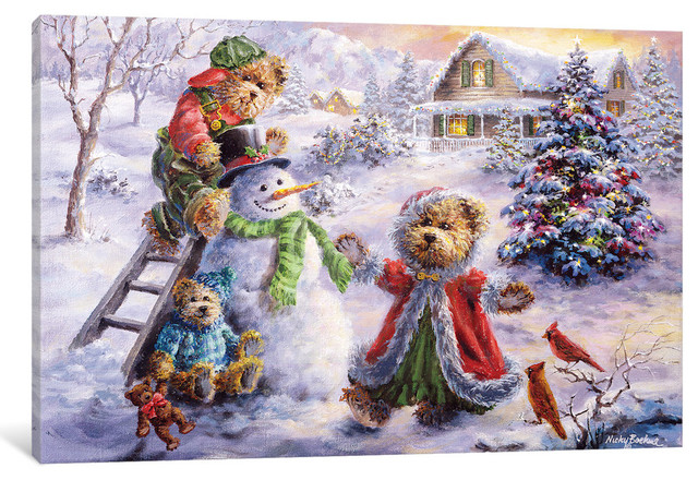 "Fun Loving Merriment" by Nicky Boehme, Canvas Print, 12x8x0.75 ...