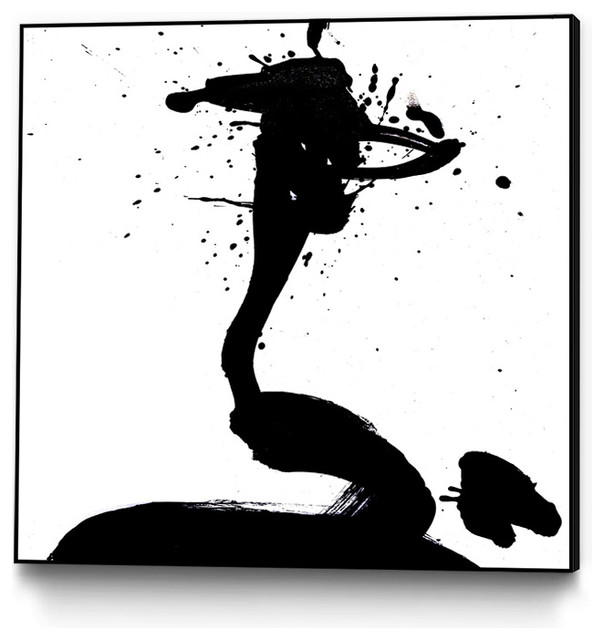 "Ink Blot I" Art block Framed Canvas, 30"x30" - Contemporary - Prints ...
