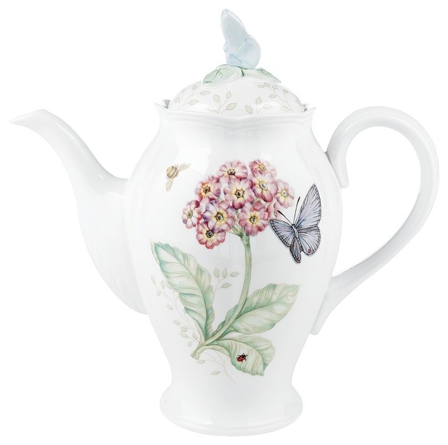 Butterfly Meadow Dinnerware Coffeepot With Lid - Contemporary - Teapots ...