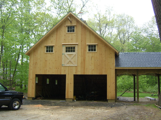 Gable Style Pole Barns - Traditional - New York - by PINE RIDGE POLE ...