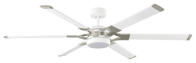 Loft 62" LED Ceiling Fan Matte White - Transitional - Ceiling Fans - by ...