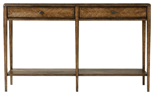 Italian Neo Classic Oak Console Table - Transitional - Console Tables ...