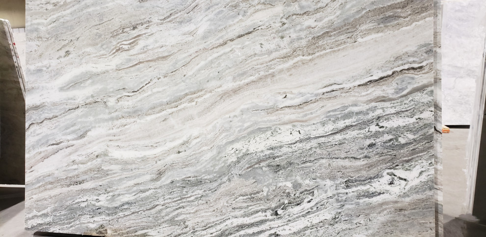 Cabinet color that compliments Ocean Beige quartzite | Houzz Forum