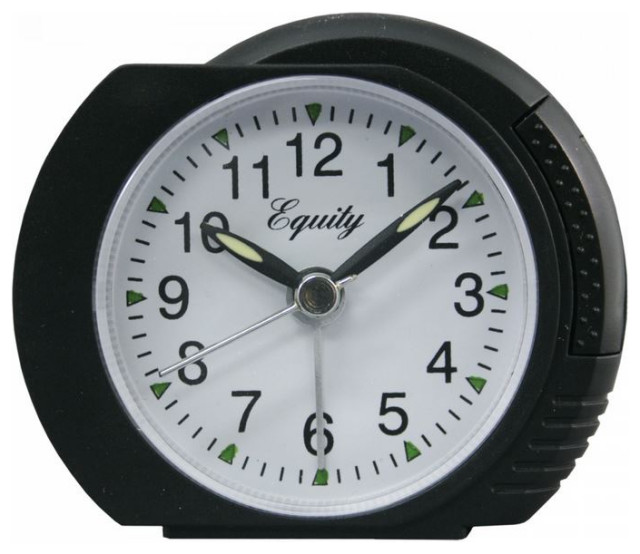 Equity® 27001 Analog Alarm Clock with Black Case & Lighted Dial ...