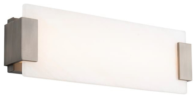 Modern Forms Quarry Bathroom Vanity Light in Brushed Nickel, 3.000 ...