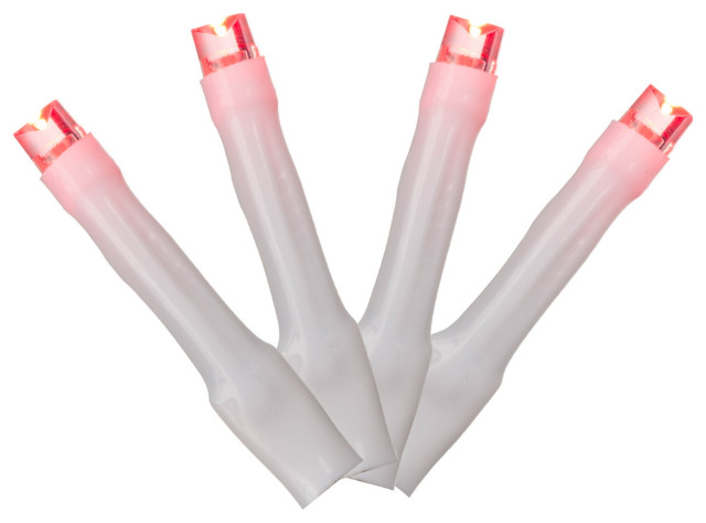 144Lt Led Red Cluster Set Ww E-C 24'L - Contemporary - Holiday Lighting ...