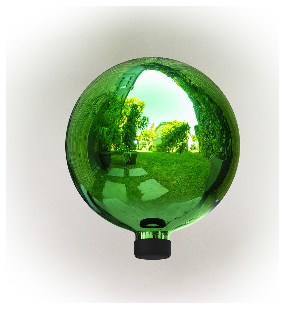 Electric Green Glass Gazing Globe Modern Lighting Globes And Shades By Shop Chimney Houzz