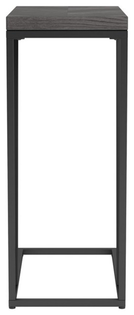 Pemberly Row Modern Rectangular Accent Table in Rustic Grey Finish ...