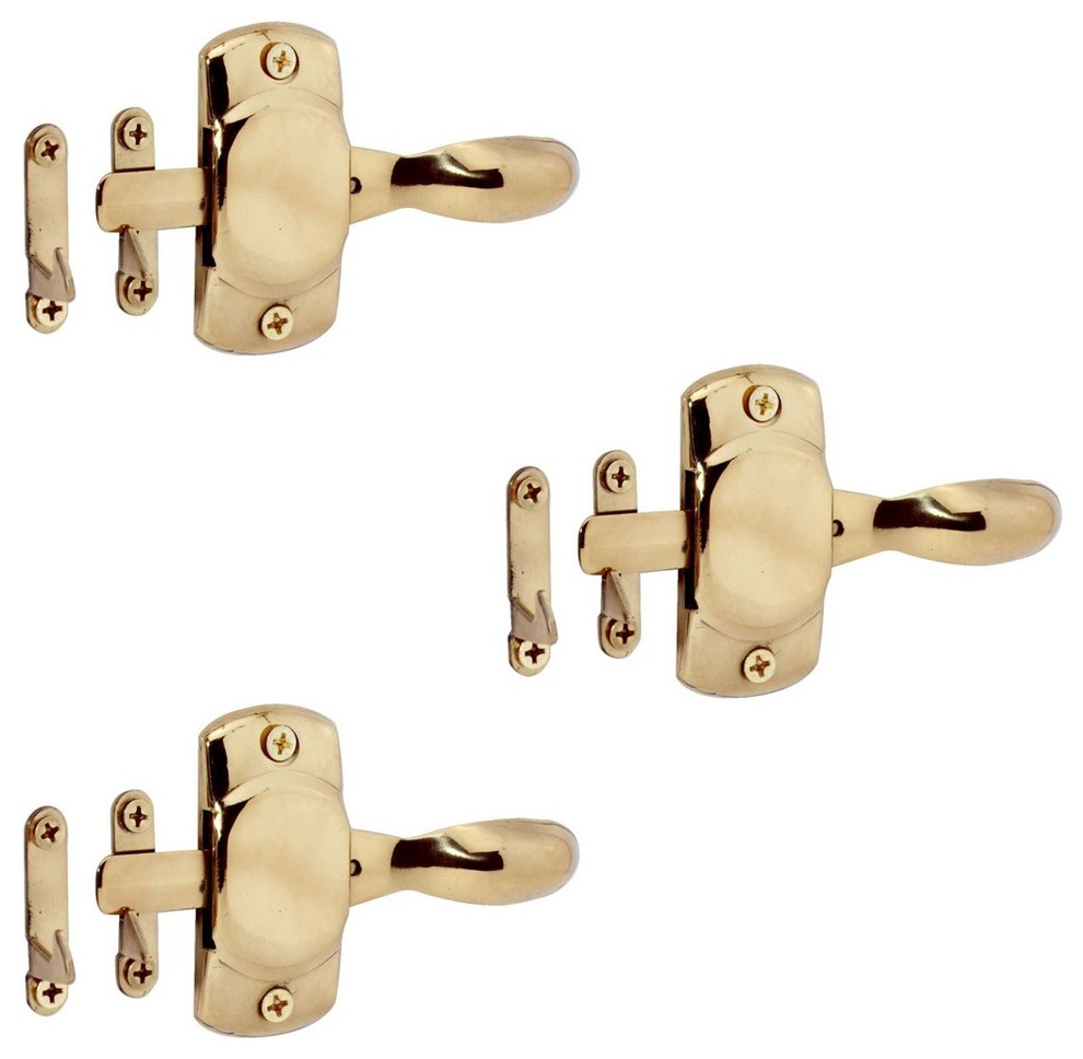 Hoosier Cabinet Latch Finish Brass Pack of 3 Door Latch Renovators ...