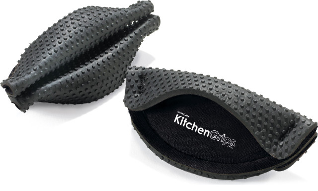 Kitchen Grips Black Short Handle Holder, Set of 2 - Transitional - Oven ...