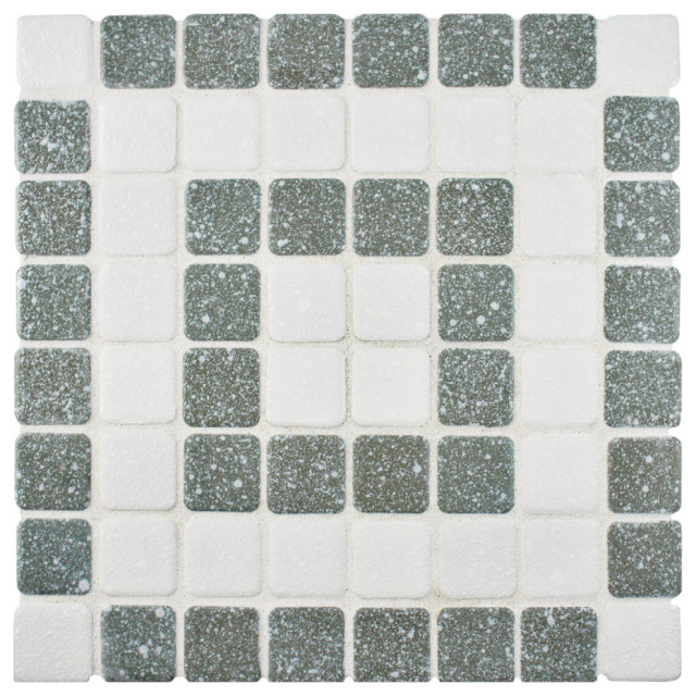 Crystalline Market Porcelain Mosaic Floor and Wall Tile - Contemporary ...
