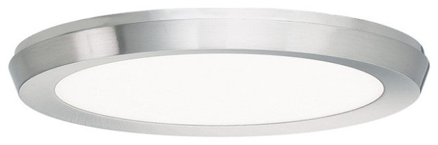 Argo LED Flush Mount, Brushed Nickel - Transitional - Flush-mount ...