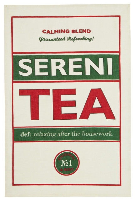 Roderick Field Serenitea Linen Tea Towel - Contemporary - Dish Towels ...