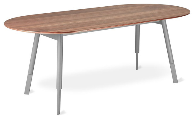 Bracket Dining Table - Oval - Natural Walnut - Transitional - Dining Tables - by Old Bones Co ...