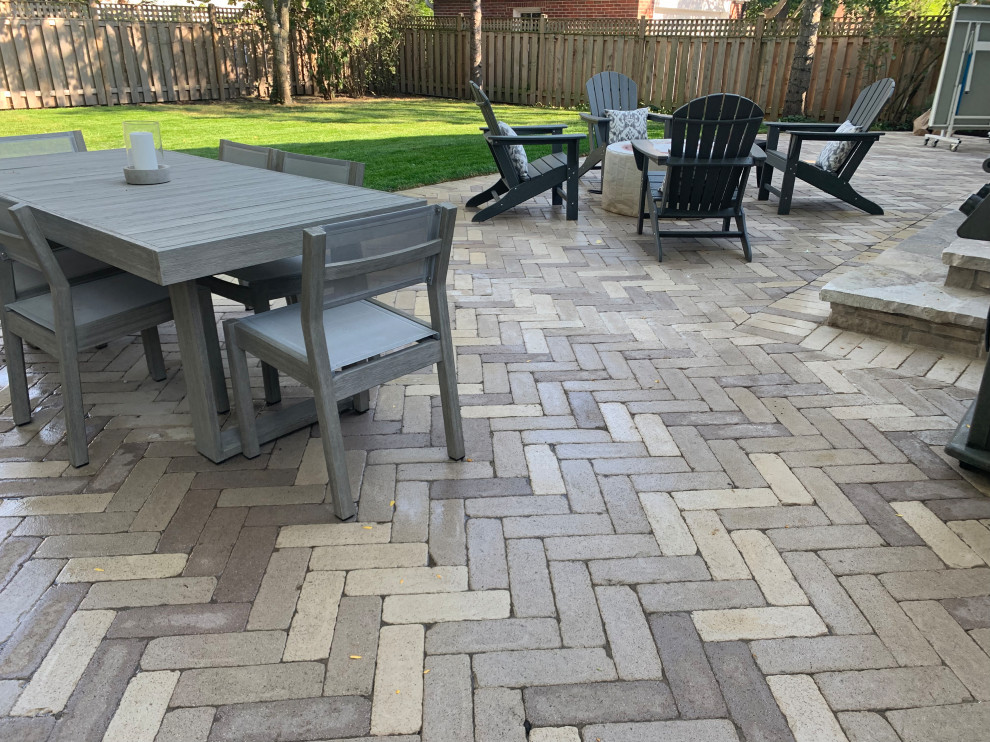 Patio expansion on Landmark Home - French Country - Patio - Chicago ...