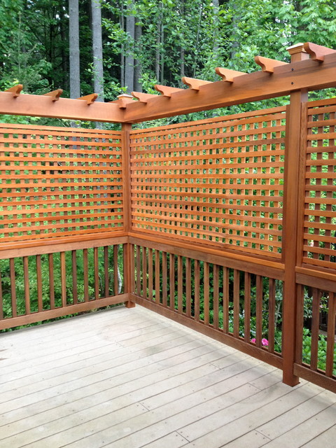 Custom Trellis Railing - Deck - Seattle - by Ancora Construction ...