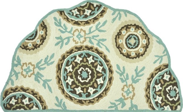 Loloi Summerton Ivory/Teal Rug 7'6"x9'6", 2'3" X 3'9" - Contemporary ...