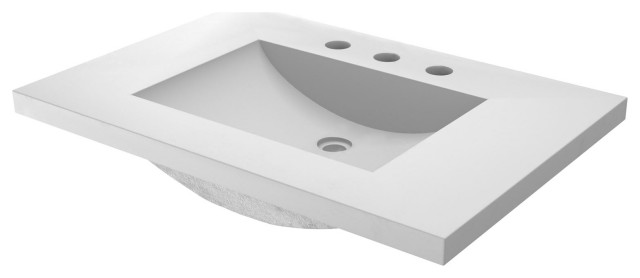 Solace Vanity Set with Palomar Vanity Top and Sink, Pearl, 30.5 ...