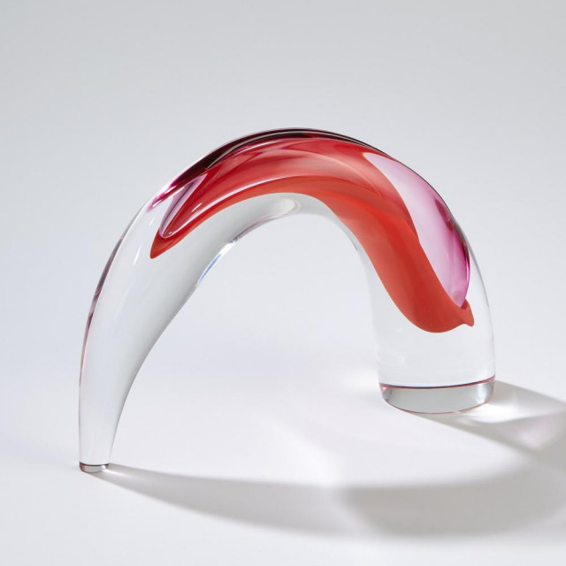 Comma Fire Glass Vase - Contemporary - Vases - by Lighting Reimagined ...