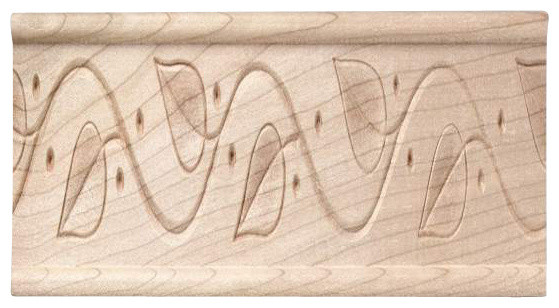 Hafele: Embossed Moulding: Vine: Maple:1 3/4 X 11/32 X 96 Inches ...