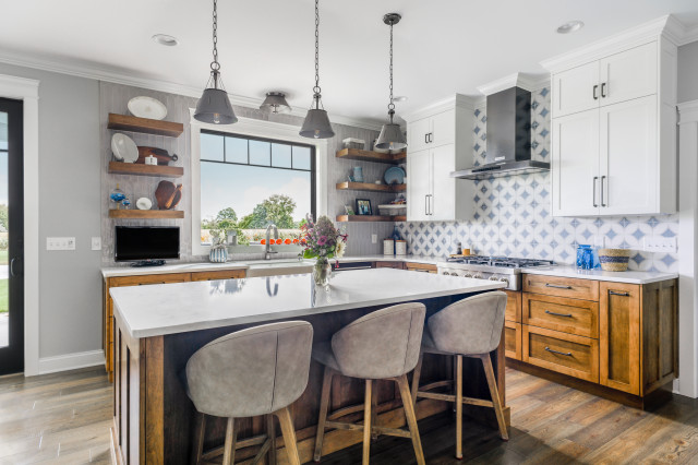 Kitchen of the Week: Soft Colors and Cohesion in an Open Plan