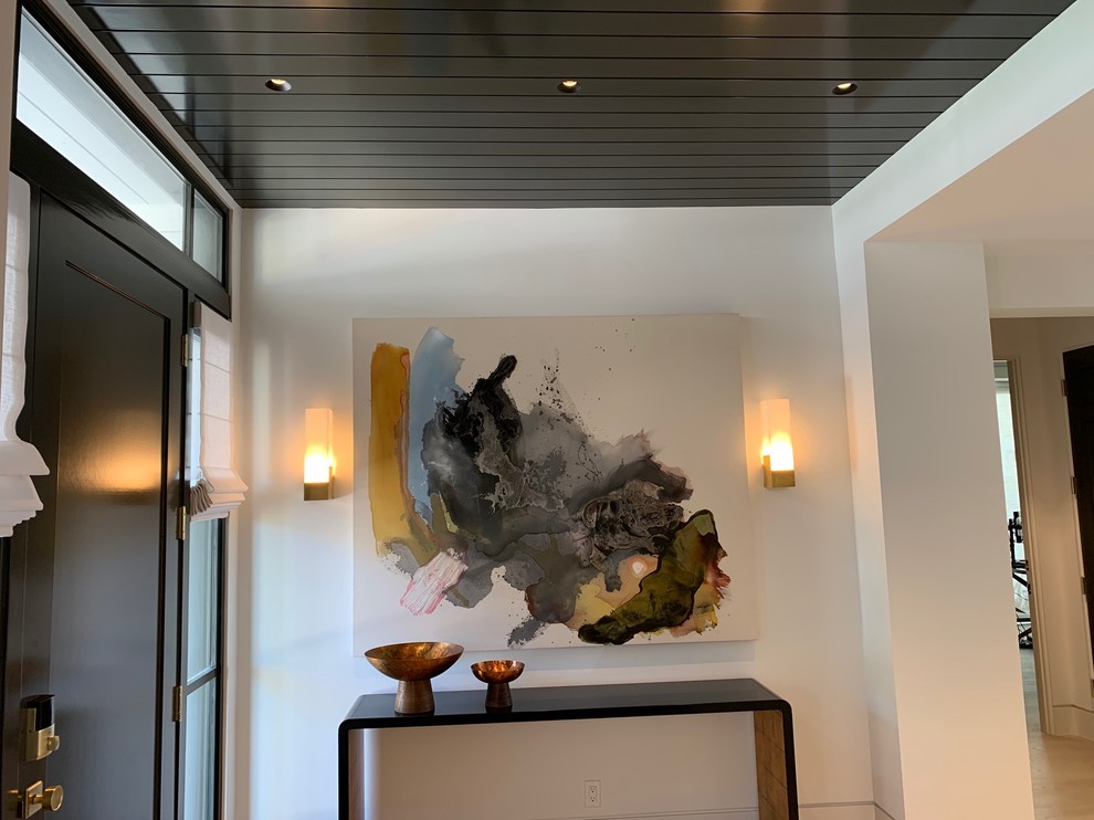 Trimless Recessed Lighting in Wood Ceiling - Contemporary - Orange ...