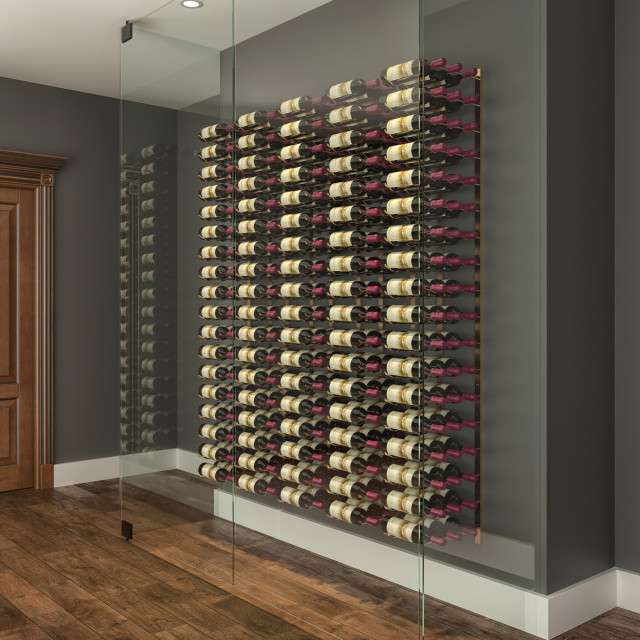 W Series Wine Rack 4 Wall Mounted Metal Bottle Storage, 36 Bottles ...
