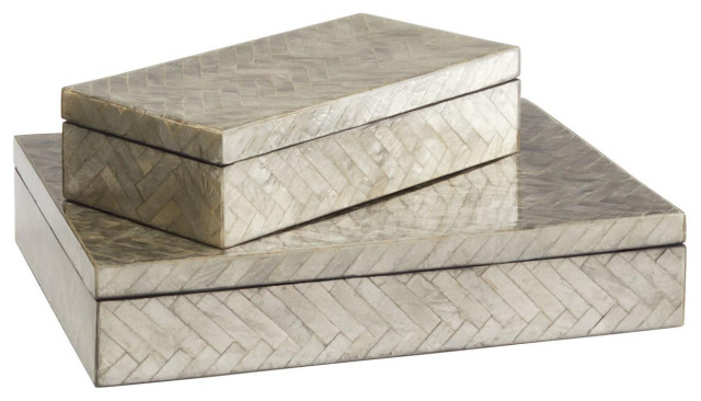 Triton Decorative Box, Smoke - Transitional - Decorative Boxes - by ...