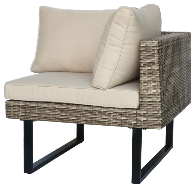 Outdoor Corner Patio Sectional and Tables - Tropical - Outdoor Lounge ...