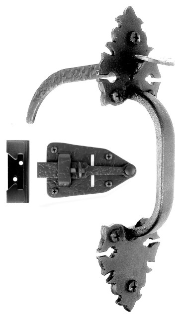 Acorn Manufacturing WTWI 9" Warwick Iron Rim Latch - Traditional - Door ...
