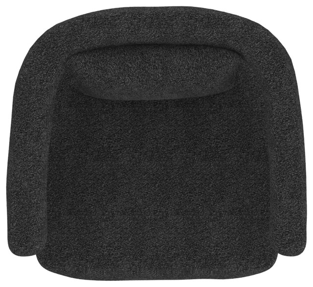 Contemporary Boucle Fabric Accent Chair - Transitional - Armchairs And ...