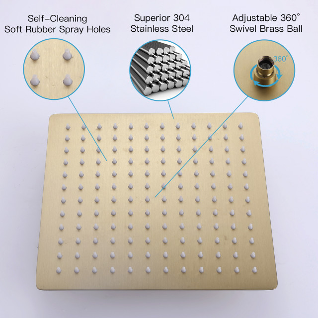 Pressure Balanced Complete Shower System With 3-Setting Hand Shower ...