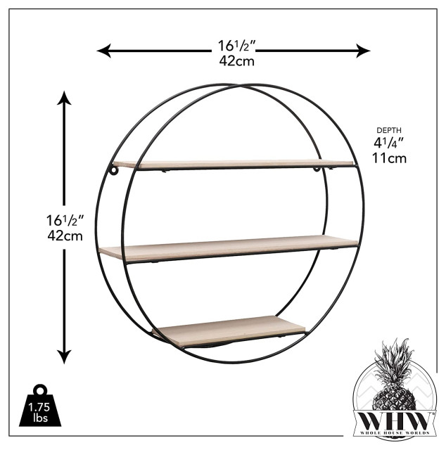 Modernist Floating 3 Level Shelf Unit - Industrial - Display And Wall ...