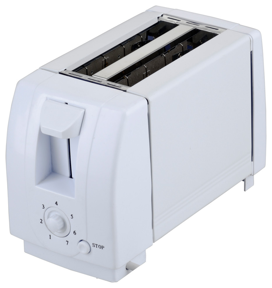 2 Slice Toaster, 750W, 9.5 Inch, Ul/Etl, White, 6 Pc/Ctn - Contemporary ...