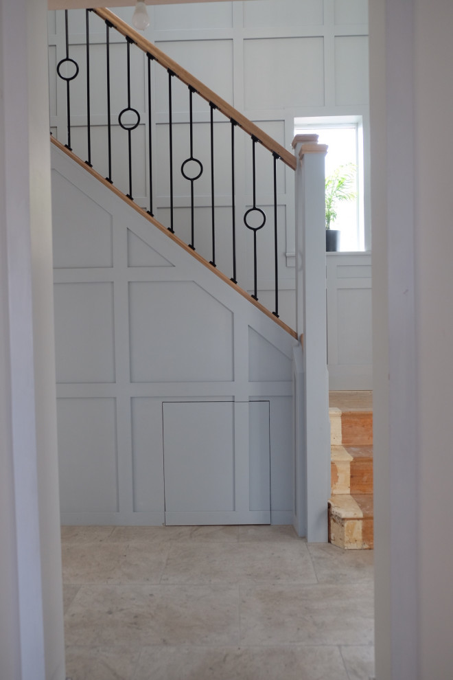 Wall panelling and stair renovation - Modern - Staircase - Devon - by T ...